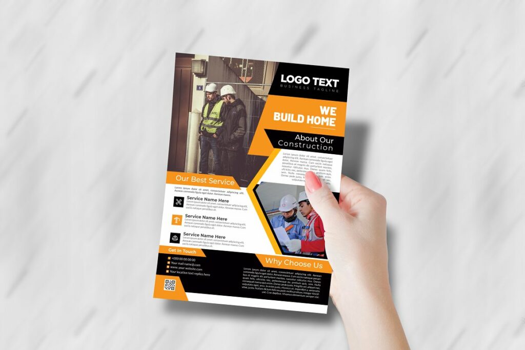 Building Construction Flyer Template - MasterBundles