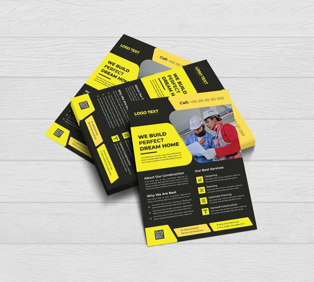 Construction Flyer Design - MasterBundles