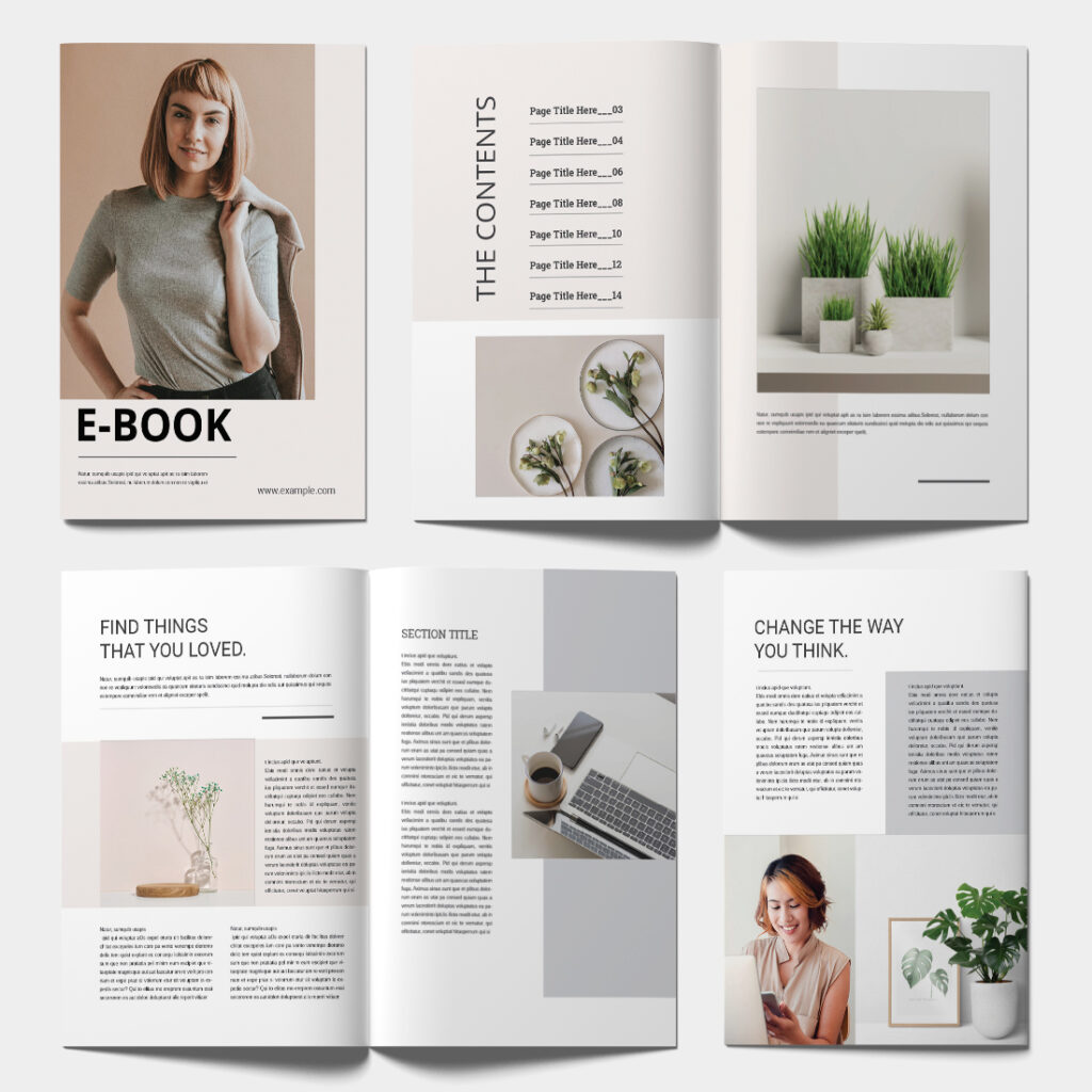 E-book Magazine Template - MasterBundles