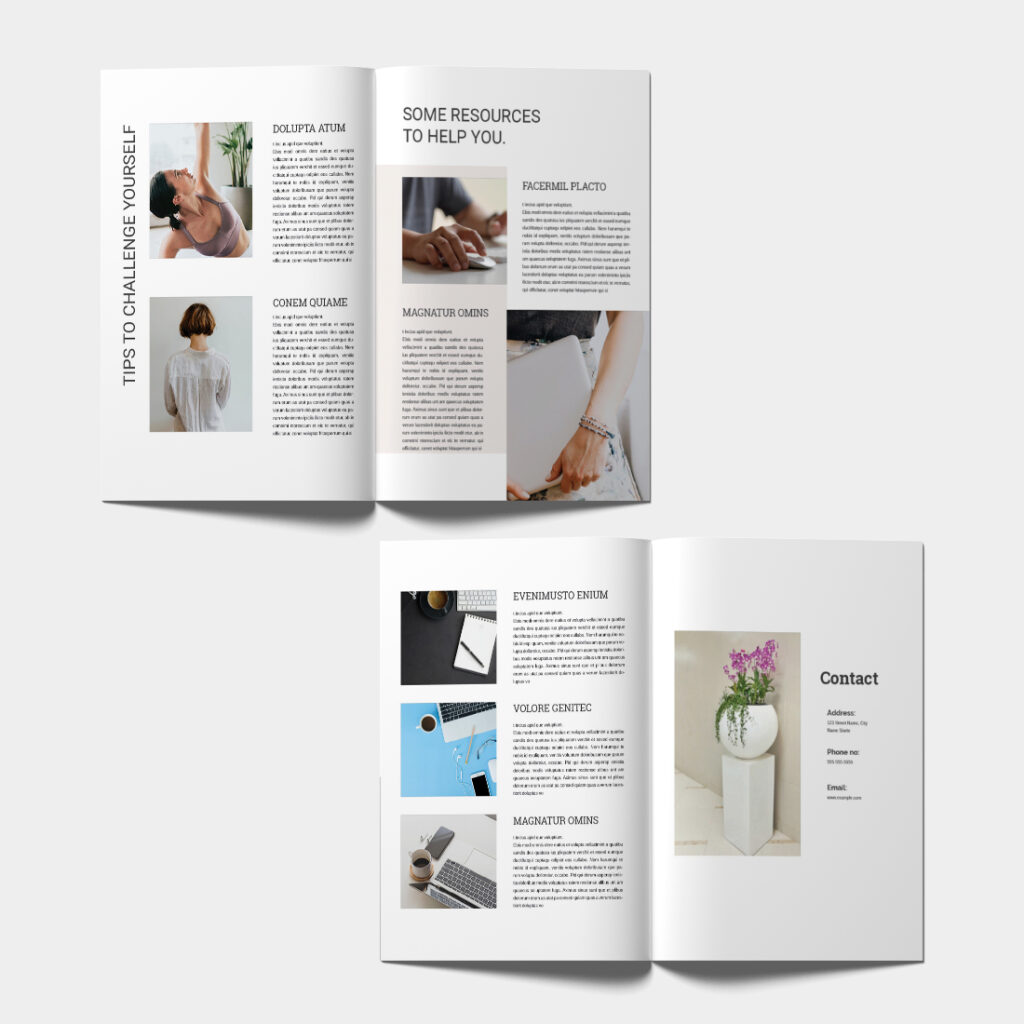 E-book Magazine Template - MasterBundles