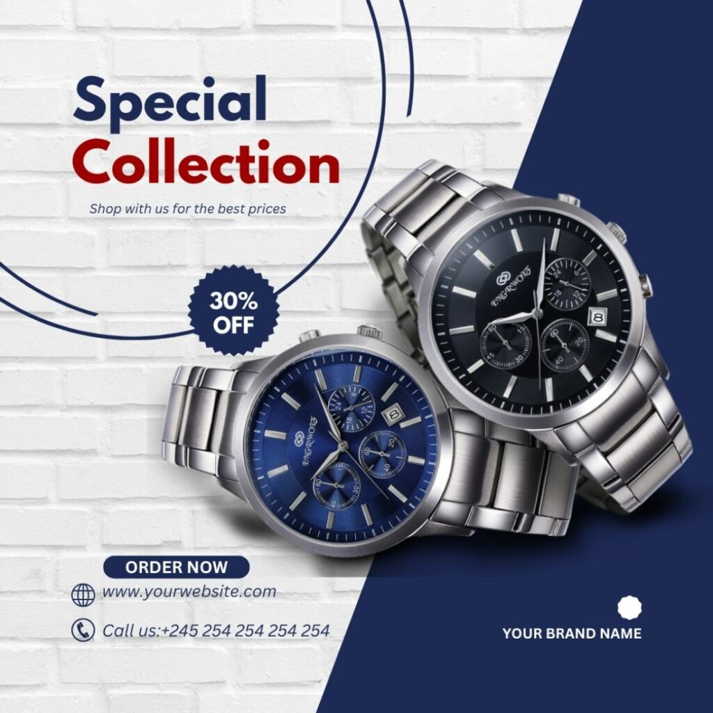 1 Instagram sized Canva Watch Special Collection Sale Design Template ...