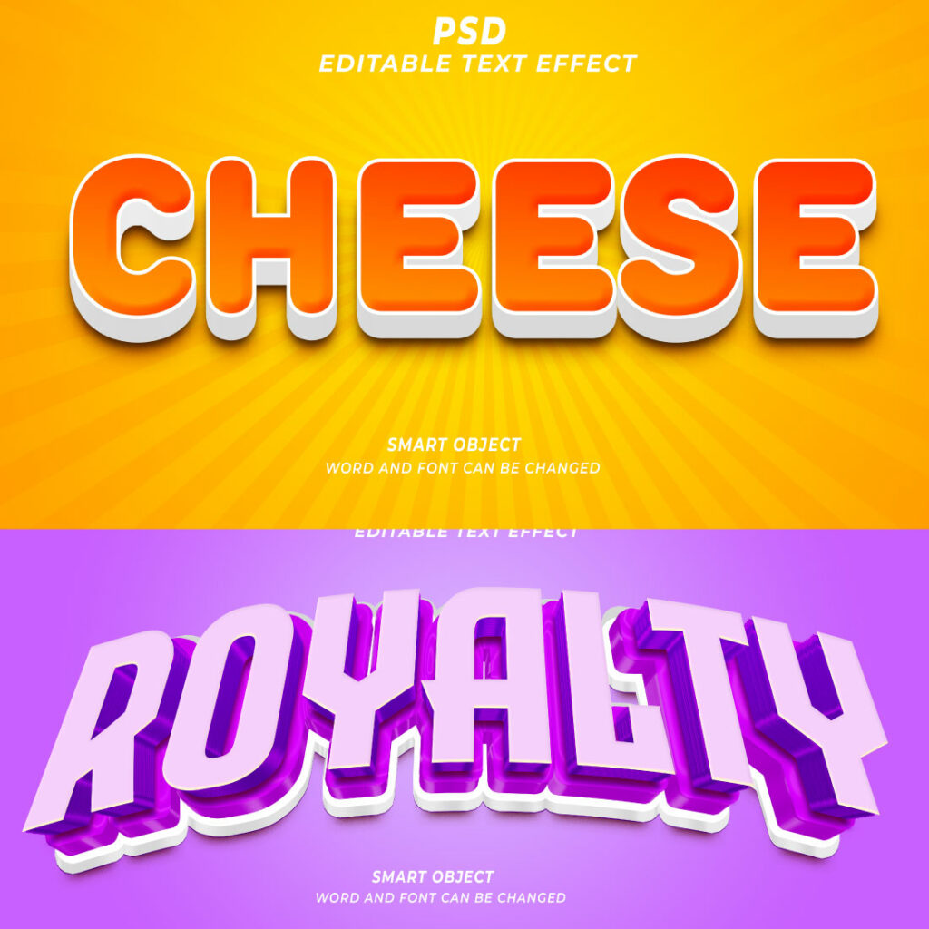 10 Best PSD bundle 3D editable text effect - MasterBundles