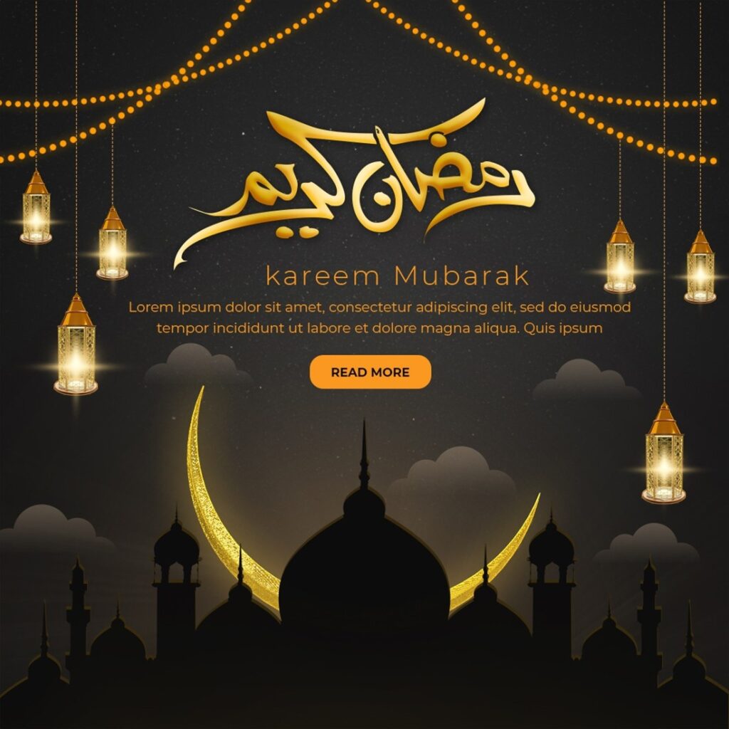 Ramadan Mubarak Social Media Banner Design Template social media post ...