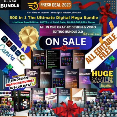 650+ GBUltimate Graphic Bundle Resell Rights - MasterBundles