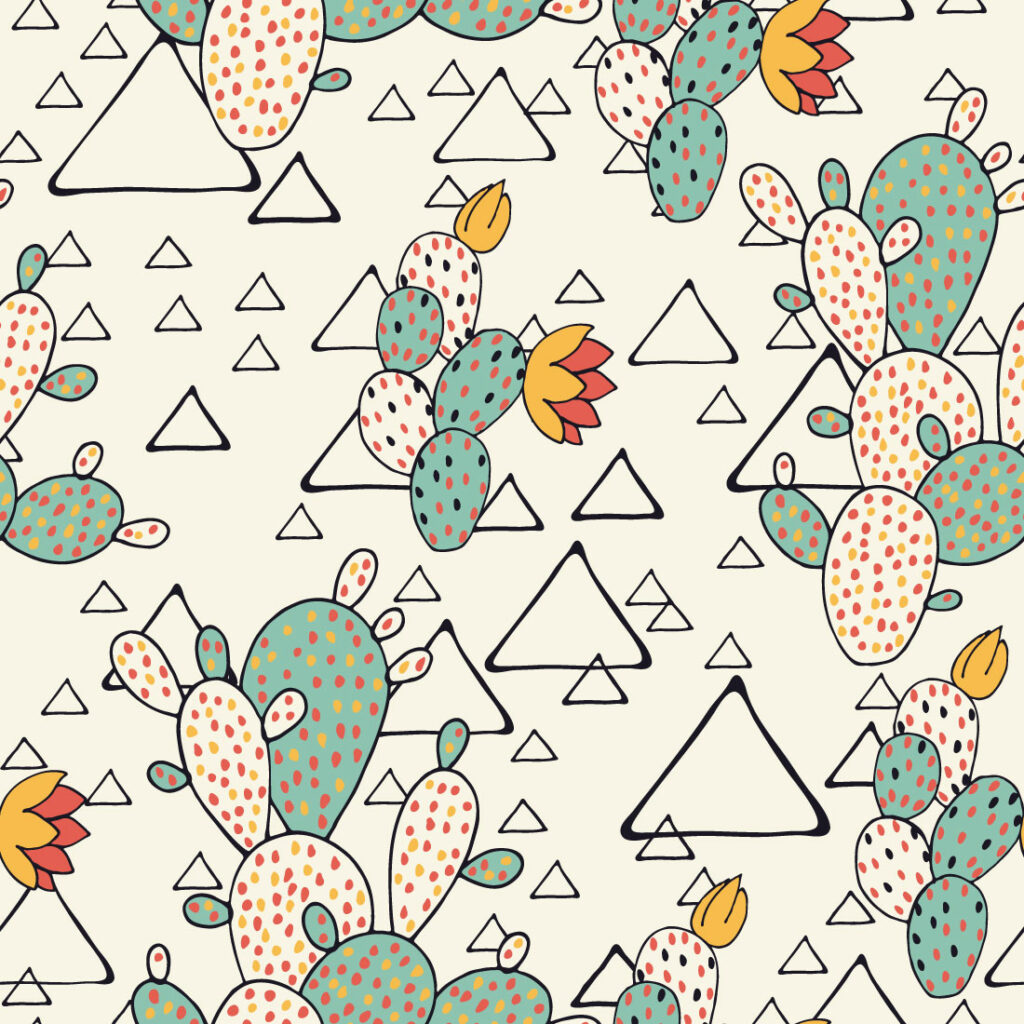 Prickly Pear Pattern - MasterBundles