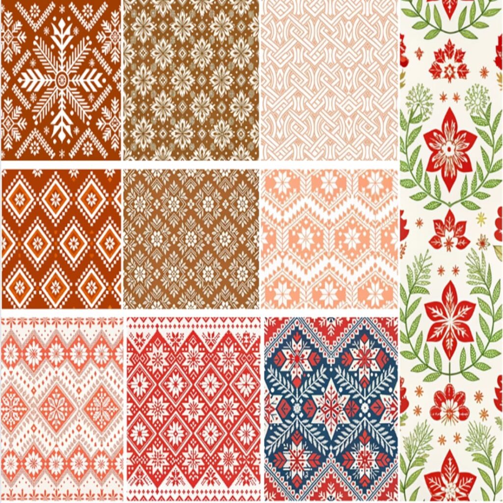 Norse seamless pattern, 80s seamless pattern, groovy seamless pattern ...