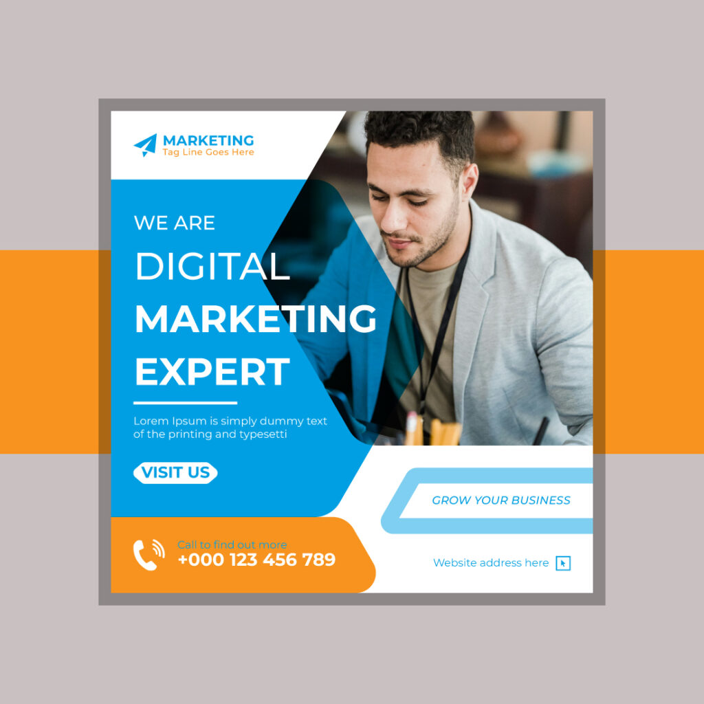 Social Media Square Template - MasterBundles