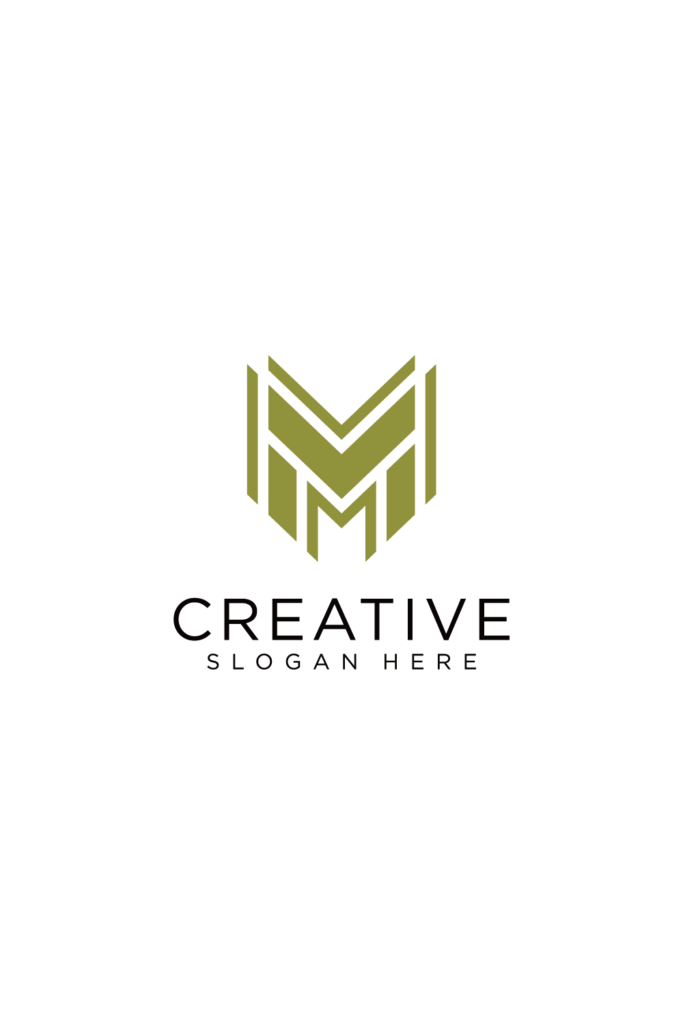 M Letter Logo concept. Creative Minimal emblem design template ...