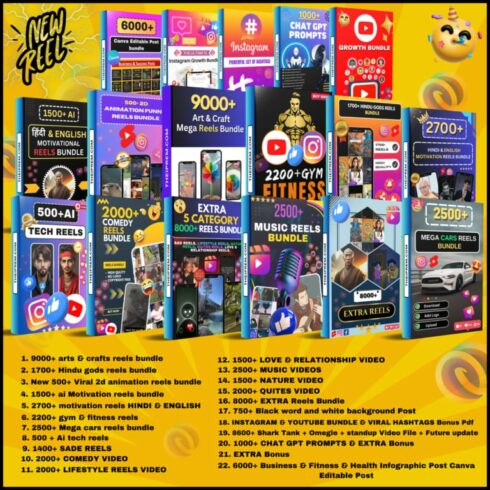 50K viral Instagram Reels , reels bundle , instagram reels, viral reels ...