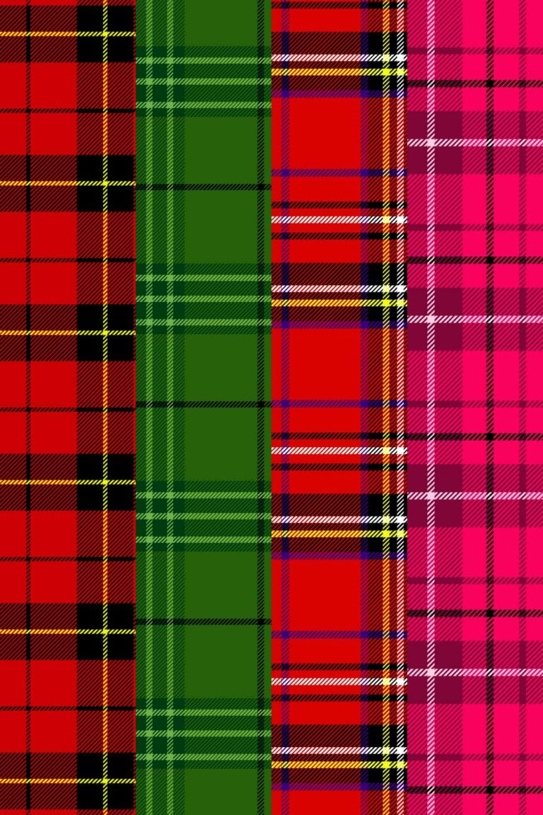 Plaid Patterns - Bundle of 4 Vector Designs - MasterBundles
