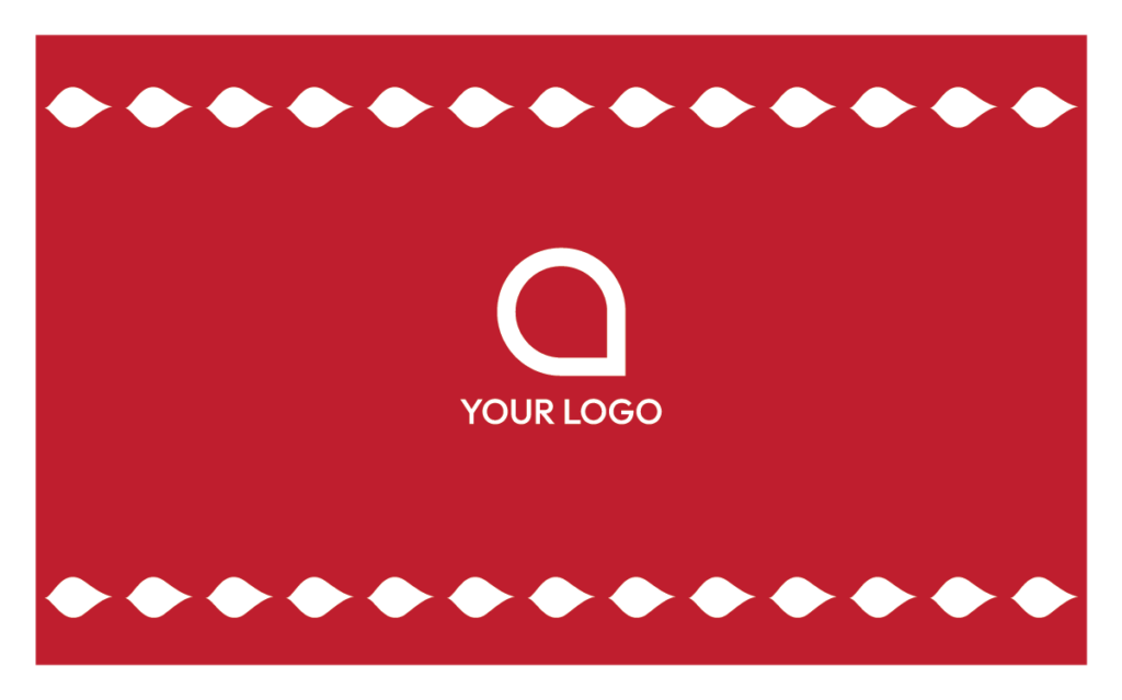 Simple and Elegant Red and White Business Card