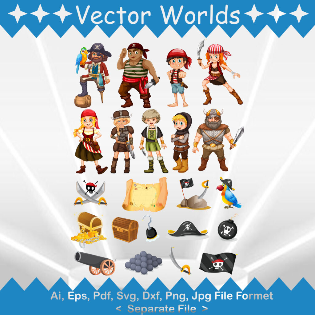 Pirate SVG Vector Design - MasterBundles