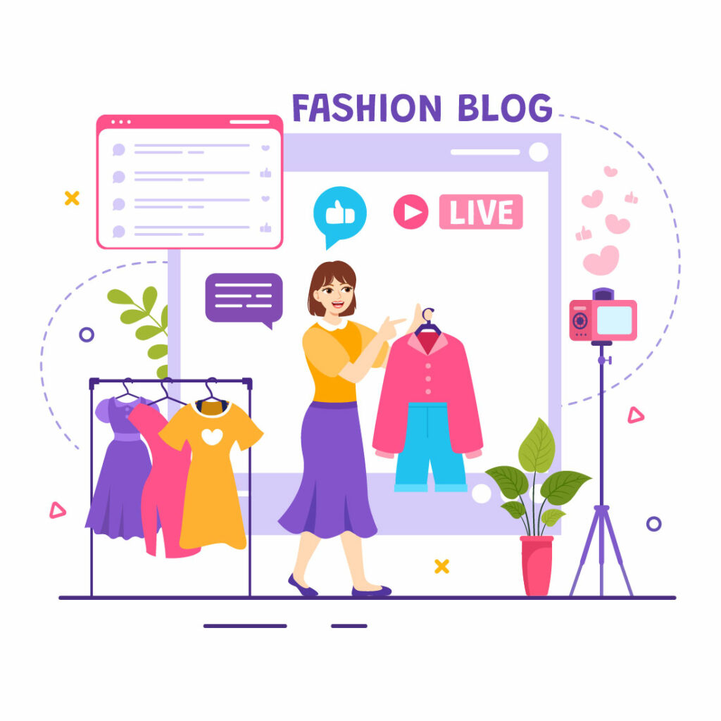 12 Fashion Blog Illustration - MasterBundles