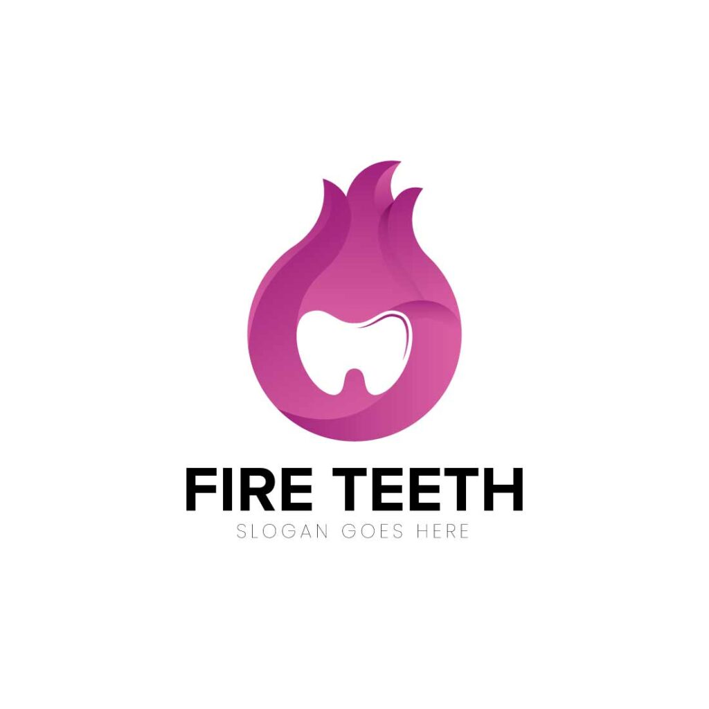 Lit Fire Flame Gradient Logo Vector Illustration - MasterBundles