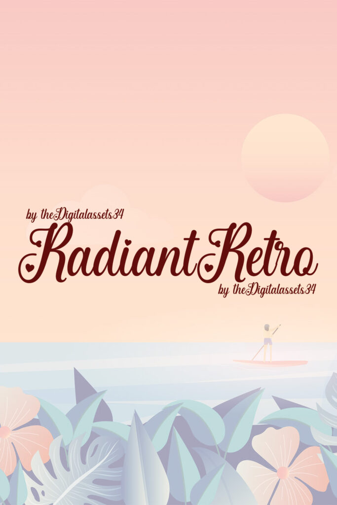 Radiantretro Font for Designing | OTF - MasterBundles