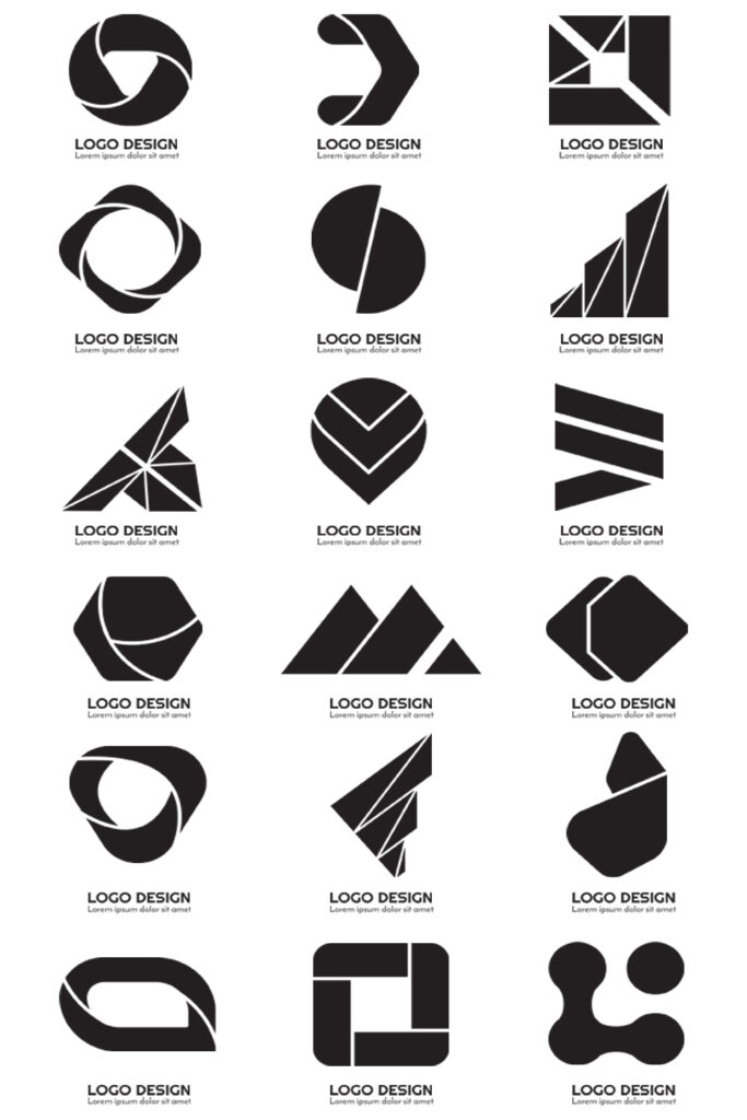 Black and white Modern Shape - MasterBundles