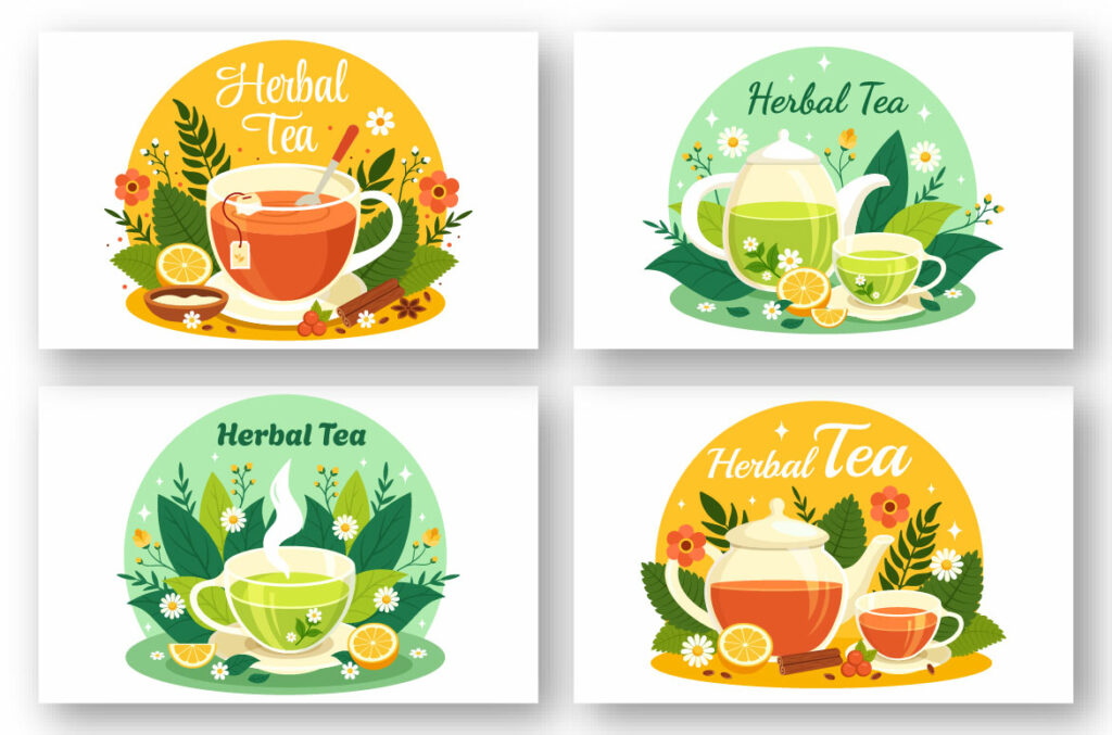 8 Herbal Tea Illustration - MasterBundles