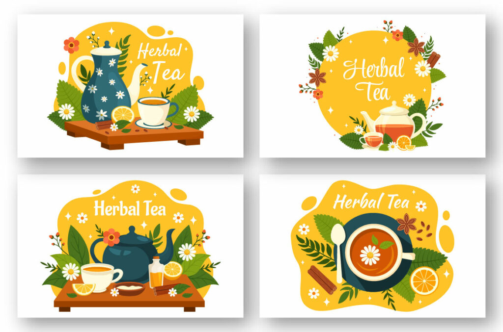 8 Herbal Tea Illustration - MasterBundles