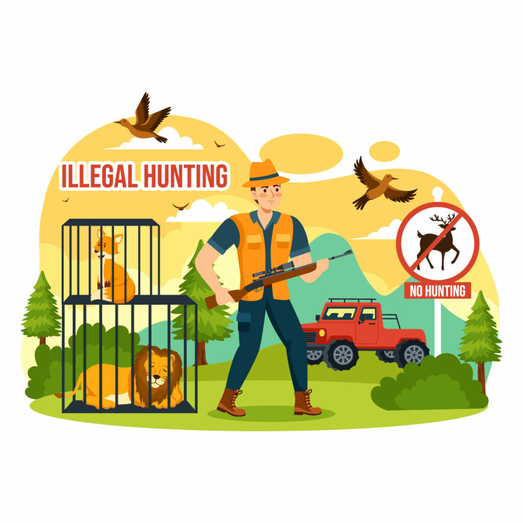 8 Illegal Hunting Illustration - MasterBundles