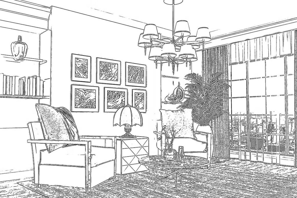 Easy Line Art Photoshop Action - MasterBundles