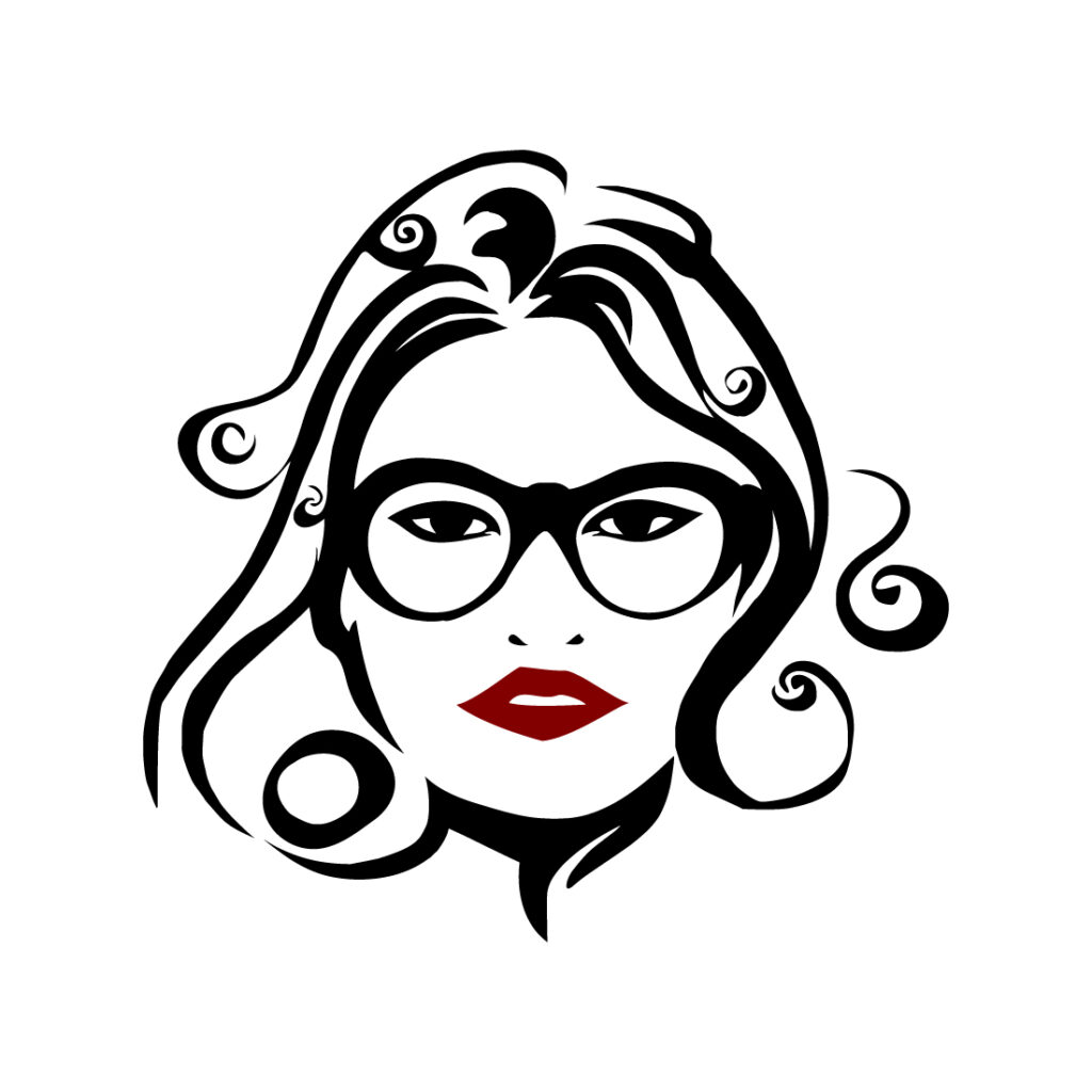 Beautiful Woman Face Vector Art Illustration - MasterBundles