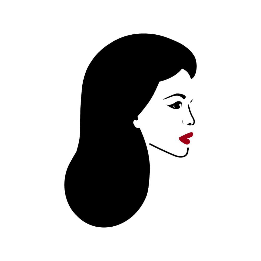 Beautiful Woman Face Vector Art Illustration - MasterBundles