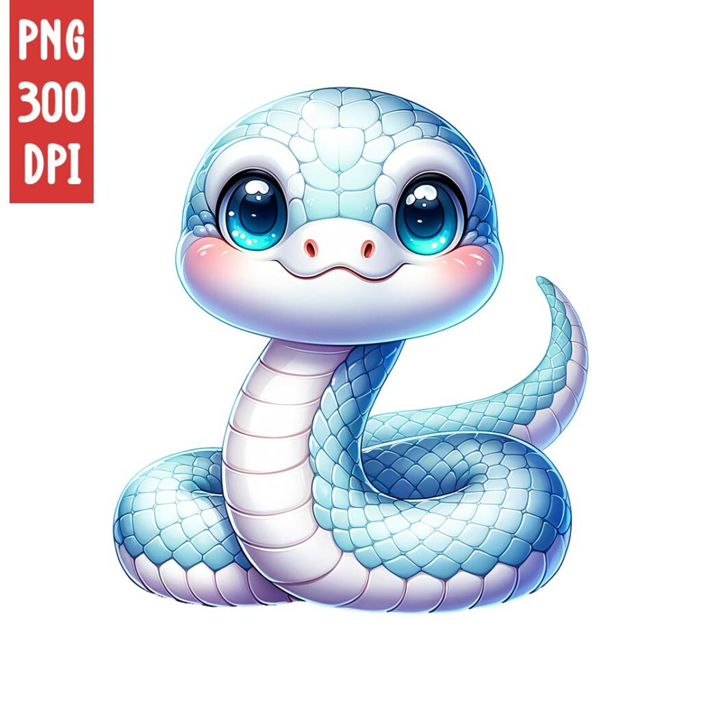Cute Snake Clipart | Animals Clipart | PNG - MasterBundles
