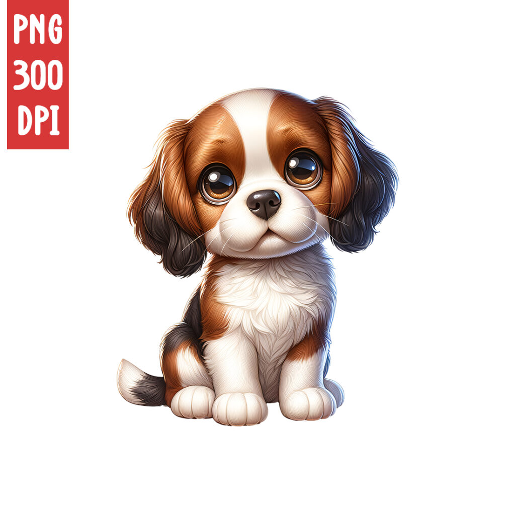 Cute Dog Clipart | Cute Puppy | Animals Clipart | PNG - MasterBundles