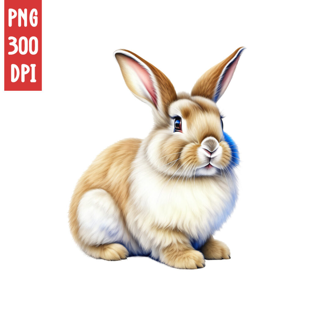 Cute Rabbit Clipart | Animals Clipart | PNG - MasterBundles