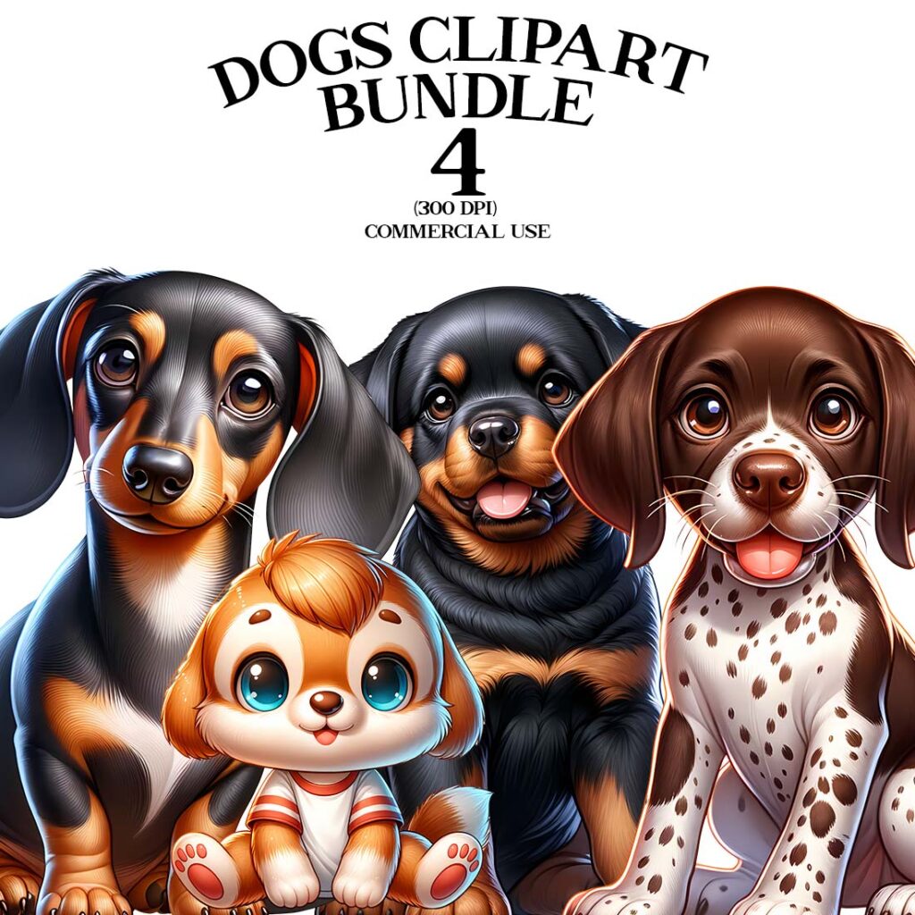 Dogs Clipart Bundle | Animals Clipart Bundle | Clipart – MasterBundles