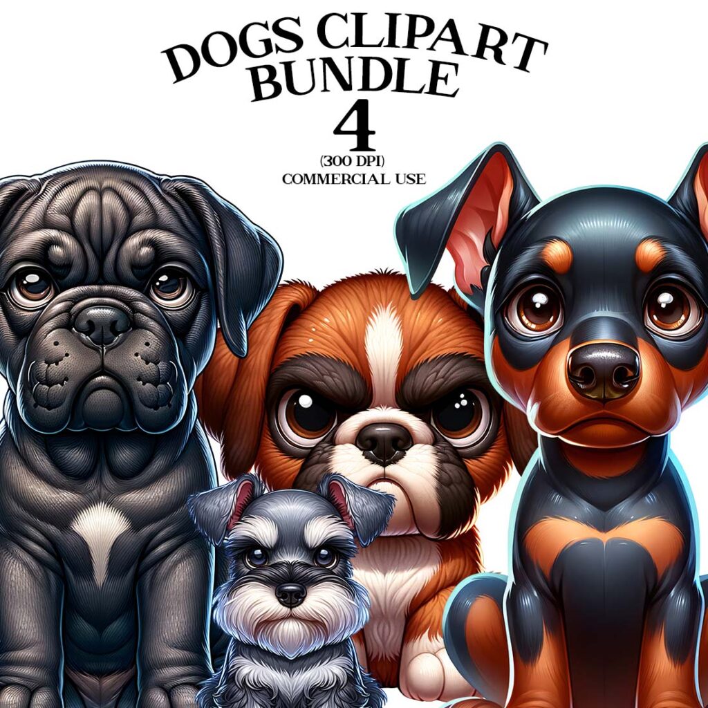 Dogs Clipart Bundle | Animals Clipart Bundle | Clipart - MasterBundles