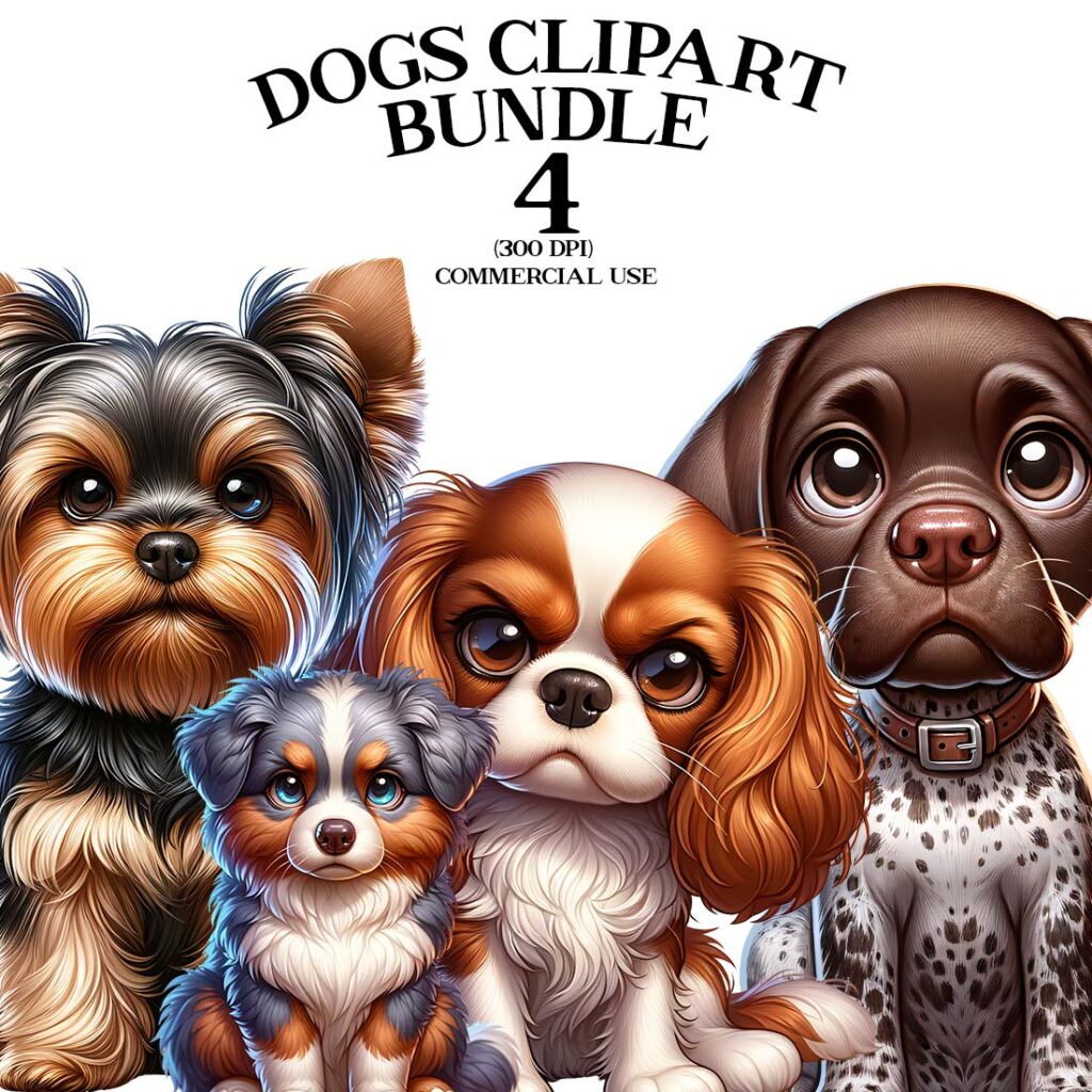 Dogs Clipart Bundle | Animals Clipart Bundle | Clipart - MasterBundles