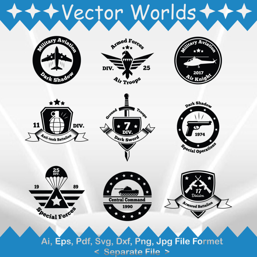 Military Logo SVG Vector Design - MasterBundles