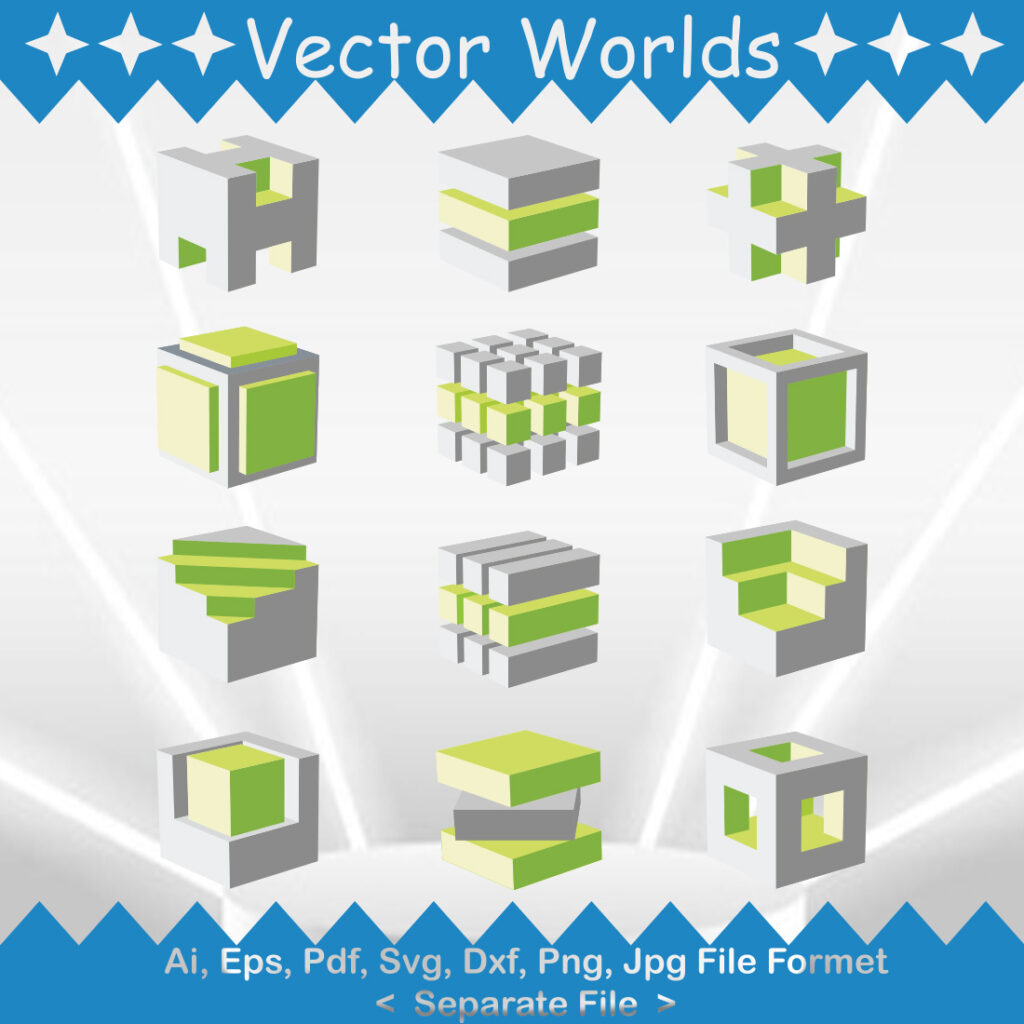 Cubes Logo SVG Vector Design - MasterBundles