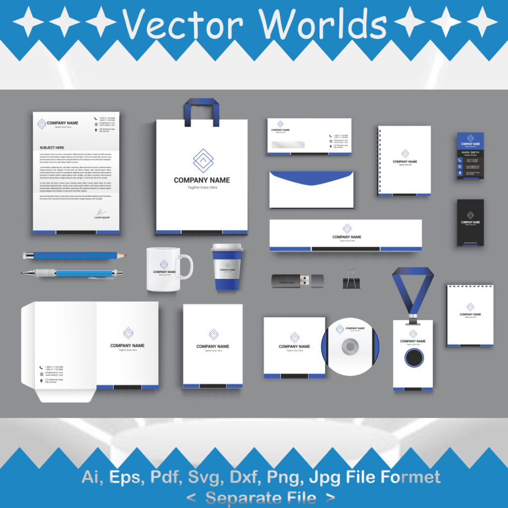 Office Business Stationary SVG Vector Design - MasterBundles