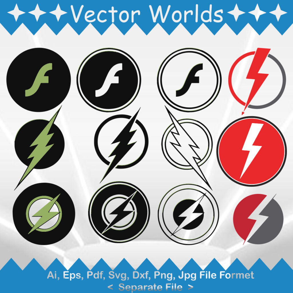 Flash Logo SVG Vector Design - MasterBundles