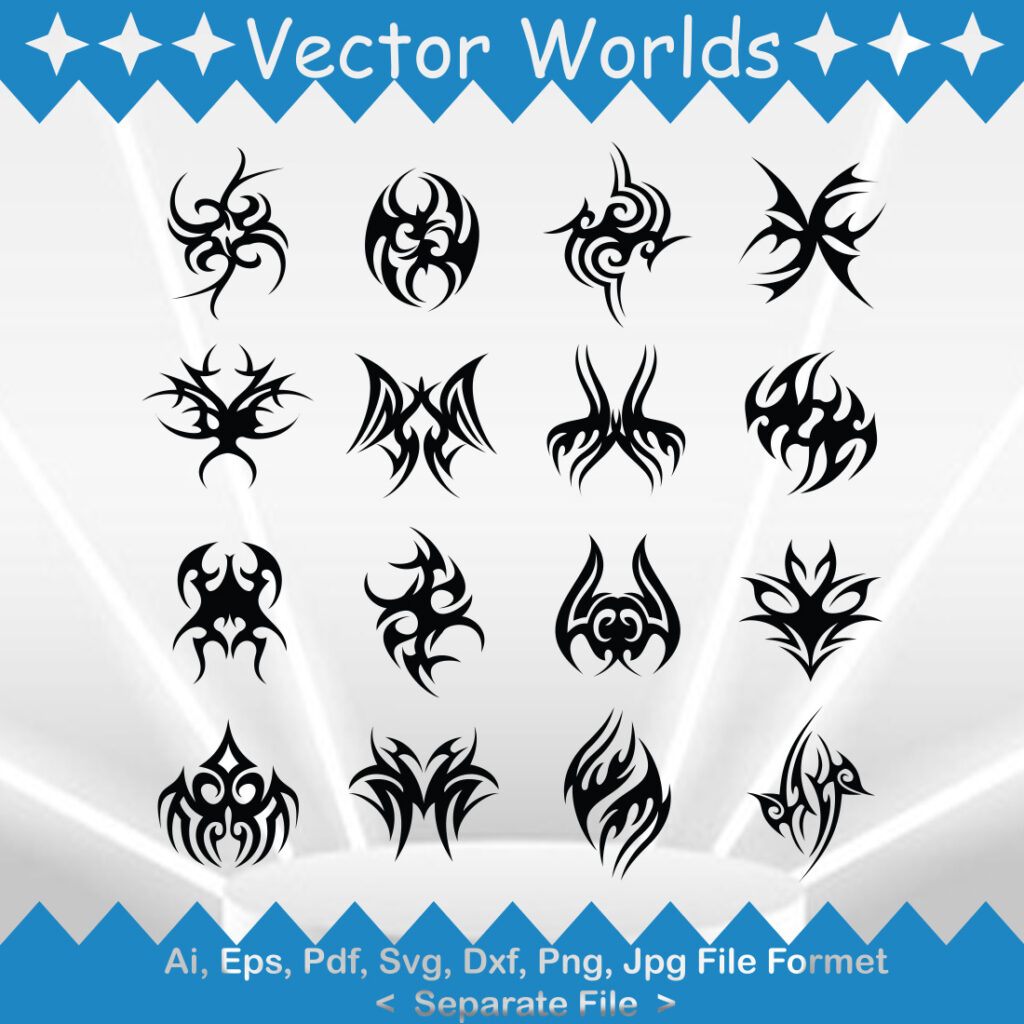Tribal Tattoo SVG Vector Design - MasterBundles