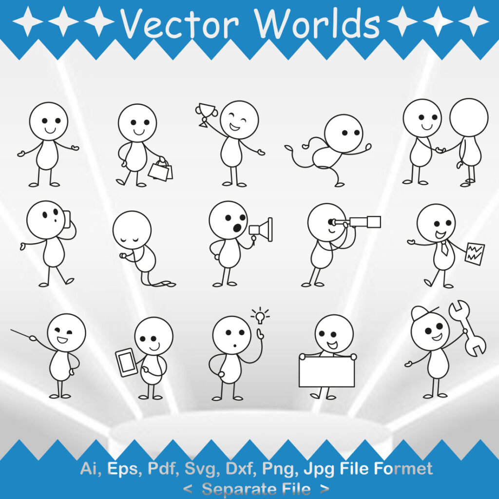 Stickman SVG Vector Design - MasterBundles