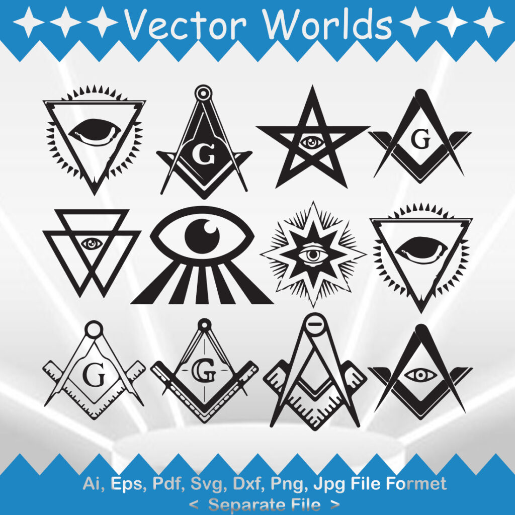 Masonic Eye Symbol SVG Vector Design - MasterBundles