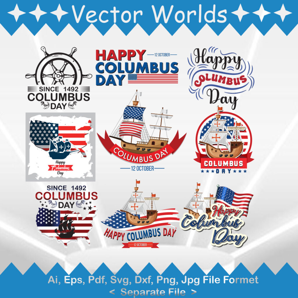 Columbus Day SVG Vector Design - MasterBundles