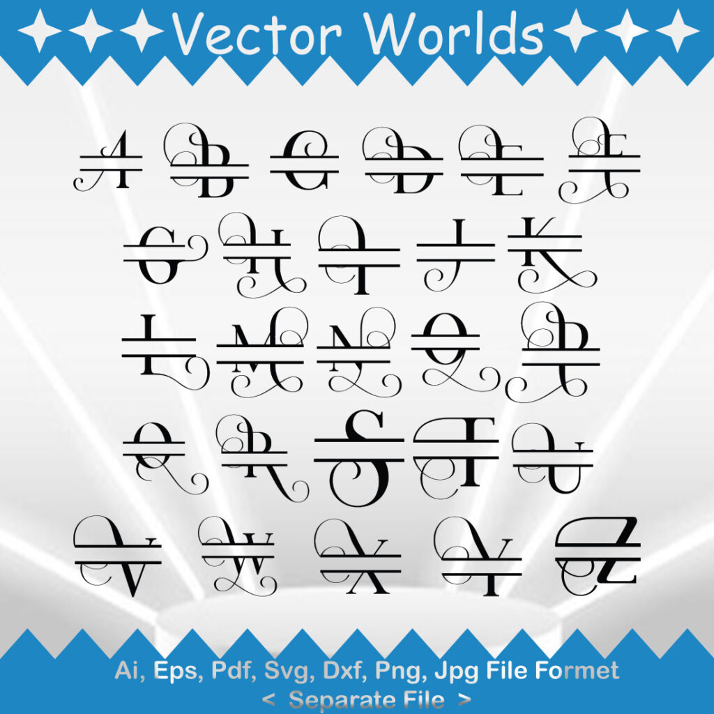Fancy Letter SVG Vector Design - MasterBundles