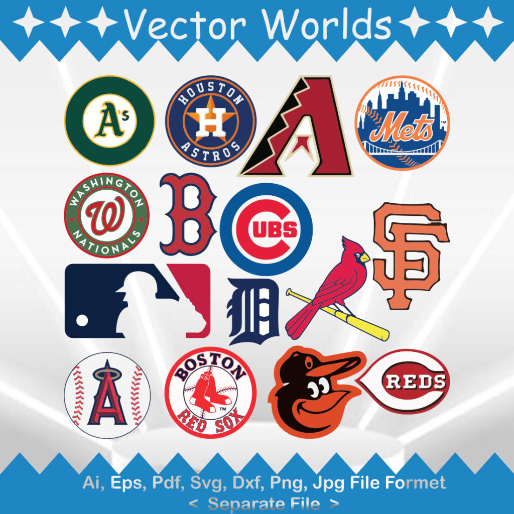 Mlb Team Logo SVG Vector Design - MasterBundles