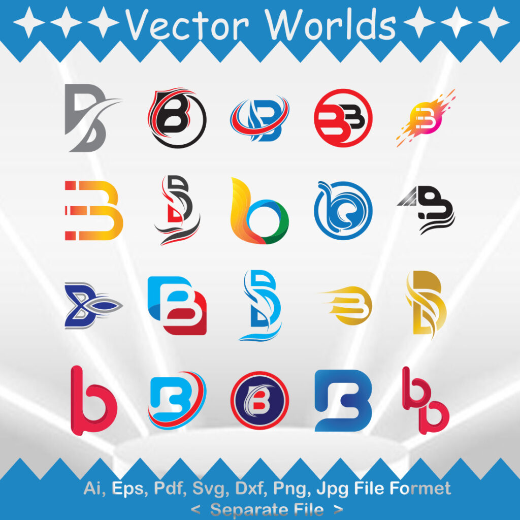 B Logo SVG Vector Design - MasterBundles