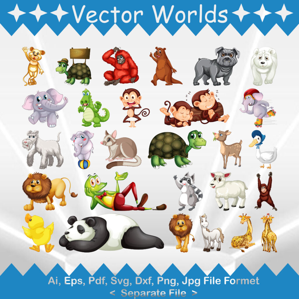 Wild Animals SVG Vector Design - MasterBundles