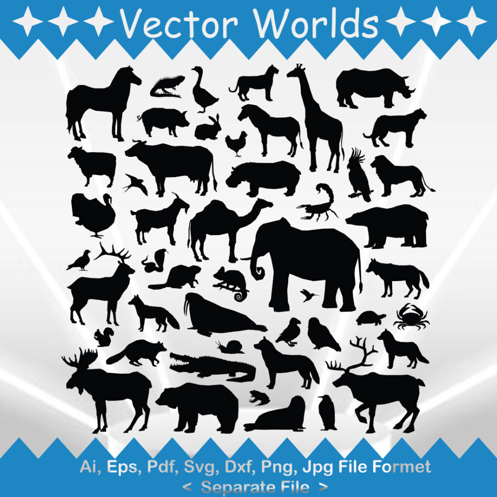 Wild Animals SVG Vector Design - MasterBundles