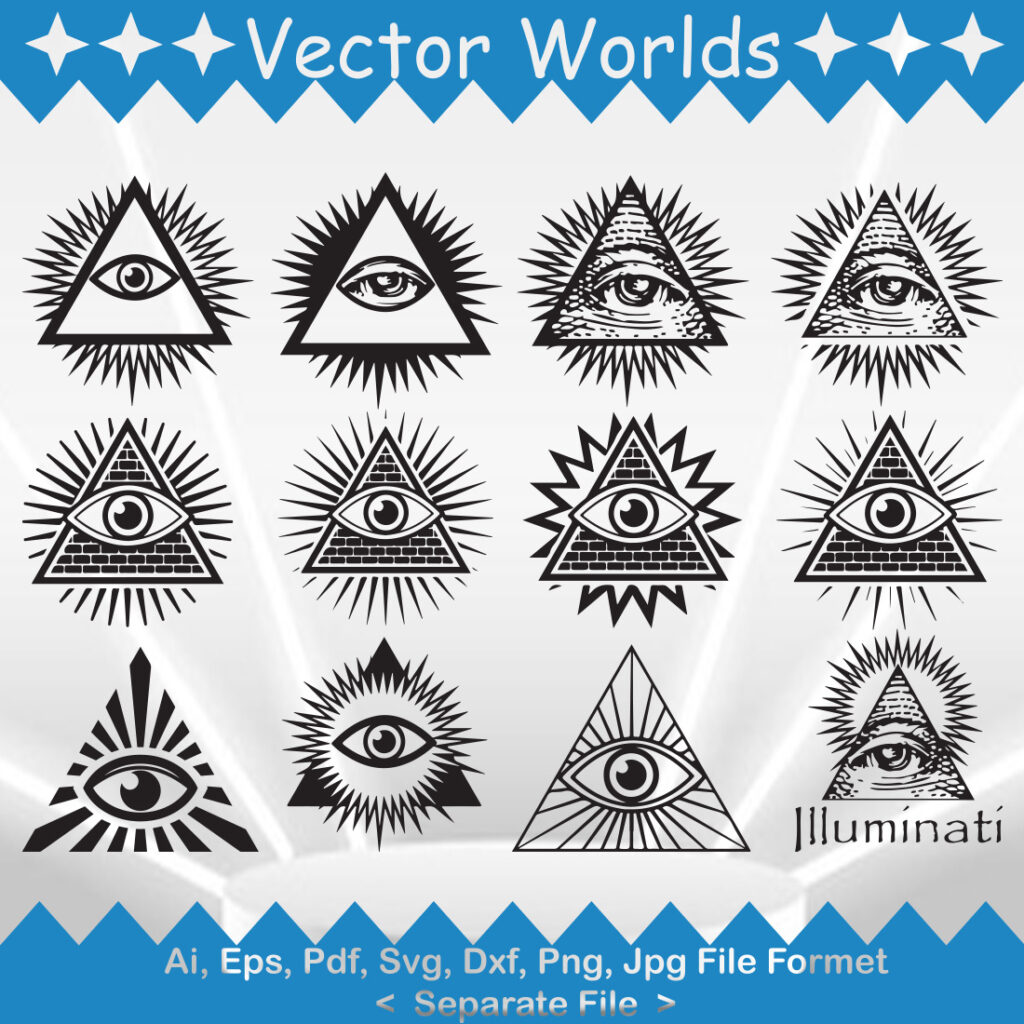 Masonic Eye Symbol SVG Vector Design - MasterBundles