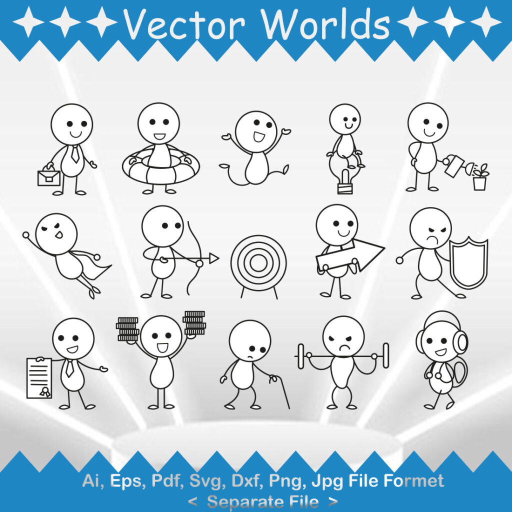 Stickman SVG Vector Design - MasterBundles