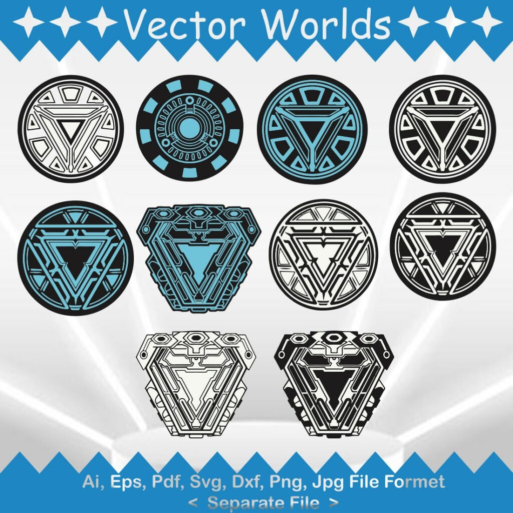 Arc Reactor Evolution SVG Vector Design - MasterBundles