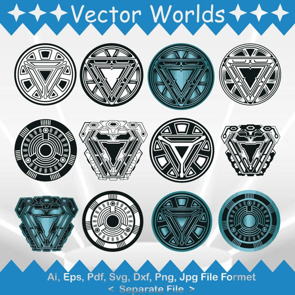 Arc Reactor Evolution SVG Vector Design - MasterBundles