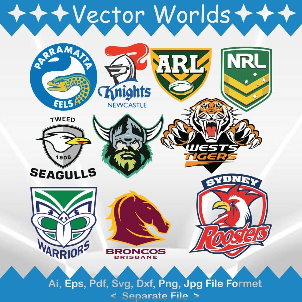 Nrl Team Logo SVG Vector Design - MasterBundles